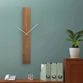 Dřevěné dubové nástěnné hodiny moderní design I SENTOP MAS019-AMBER