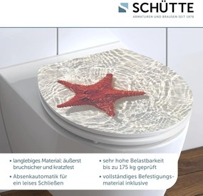 Eisl Sanitär WC prkénko MDF Soft Close Red Starfish High Gloss 80541