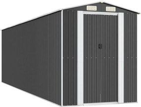 Zahradní kůlna antracitová 192 x 689 x 223 cm pozinkovaná ocel 3147455