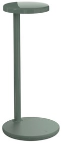 Flos 09.8311.DV Oblique Q1, profesionální šedozelená čtecí lampička s bezdrátovou nabíječkou na mobil, 8W LED 3000K, 35cm