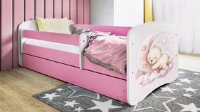 XXXLutz POSTEL PRO DĚTI A MLÁDEŽ 80/160 cm, bílá, pink MID.YOU - Dětské pokoje sestavy - 00214200023P