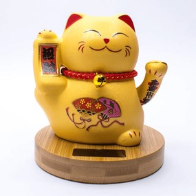 Milujeme Kameny Maneki neko - mávající kočička Solar - Feng shui H
