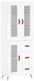 Skříň highboard bílá 69,5 x 34 x 180 cm kompozitní dřevo - Default Title