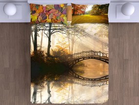 Gipetex Natural Dream 3D italské povlečení 100% bavlna Park - 140x200 / 70x90 cm