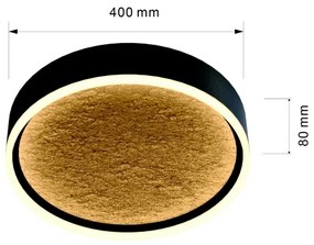 Wofi 9002-104M-LED Stmívatelné stropní svítidlo BORDEAUX LED/37W/230V černá/zlat