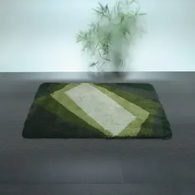 Spirella KALI zelená / Koupelnová předložka / 40 x 60 cm / akryl / pro