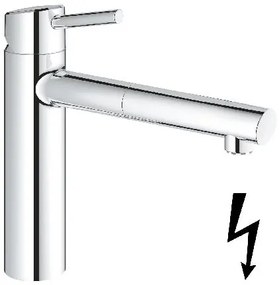 Grohe Concetto - Dřezová baterie s výsuvnou koncovkou, chrom 31214001