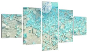 Obraz - Přímořská atmosféra v tyrkysových odstínech (125x70 cm)