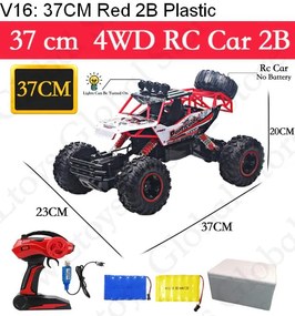 Offroad auto na dálkové ovládání, více variant Varianta: V16: 37CM Red 2B Plastic (plast)