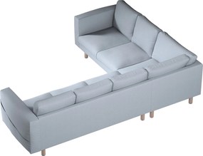 Potah na pohovku IKEA Norsborg rohová 5-místná barva modrá látka pletený vzor