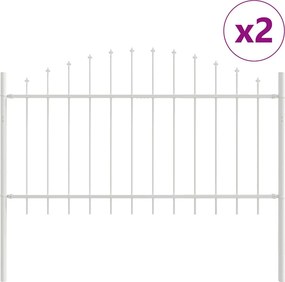 Zahradní plot WOERDEN 2 ks 170 x 140 cm Práškově lakovaná ocel 3360137