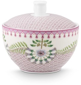 Pip Studio Lily &amp; Lotus cukřenka 300ml, lila (porcelánová cukřenka s víčkem 300ml)