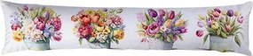 Polštář proti průvanu KVĚTINY V TRUHLÍKU 20 x 90 cm