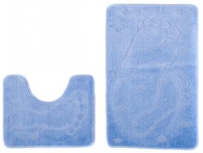 Koupelnové předložky 1001 modré 2 ks 50x80cm
