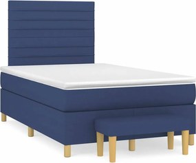 Box spring postel s matrací černá 120x190 cm textil 3270417
