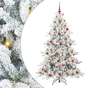 Umělý Skládací Vánoční Strom s stojanem Bílá 180 cm PVC a ocel 3397718
