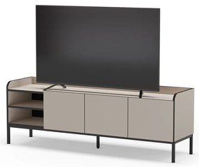 Krémový TV stolek 160x55x42 cm Adara – Marckeric