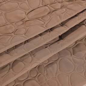 Světle hnědý přehoz na postel STONE Rozměr: 200 x 220 cm