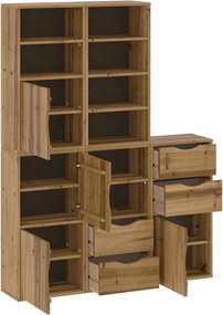 Boční skříňky 5 ks "ODDA" 40x24x79 cm Borovicový masiv 3365358