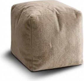 Sablio Taburet Cube SOFTY - Sand  - 50x50x50 cm