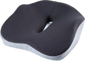 Ergonomický sedák z paměťové pěny černo-bílý