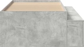 Rám postele Betonově šedá 80 x 200 cm Kompozitní dřevo 3335200