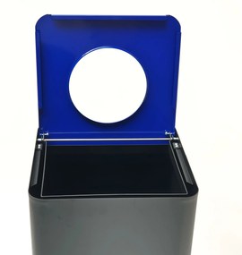 Odpadkový koš na tříděný odpad Caimi Brevetti Centolitri 100 L, modrý