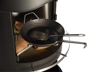 Buschbeck Litinová pánev s držákem pro nerez grilovací krb Sydney