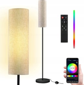 Moderní Lampa 9W Stojací Regulace Podlahová Rgb Len Stínidlo 172 CM