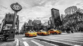 Postershop Obraz na plátně: New York (Taxi) - 75x100 cm