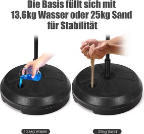 Costway Boxovací míč 120-154 cm výškově nastavitelný stojící boxovací míč box