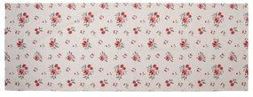 Bavlněný běhoun s květy Little Rose Collection – 50x140 cm