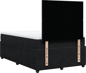Box spring postel s matrací černá 120 x 190 cm samet 3292282