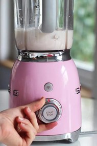 Stolní mixér Smeg 50's style BLF01PKEU / 800 W / 1,5 l / pastelově růžová