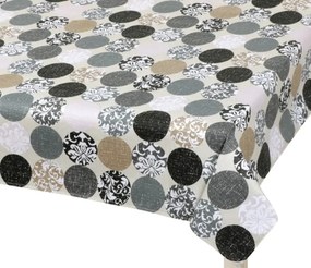 Bellatex Ubrus BERTA Koule Šedá,Bílá,Béžová rozměr 40x135 cm