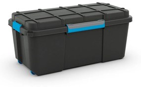 Úložný box z recyklovaného plastu s víkem Scuba L 74 l, 35x78x39,5 cm