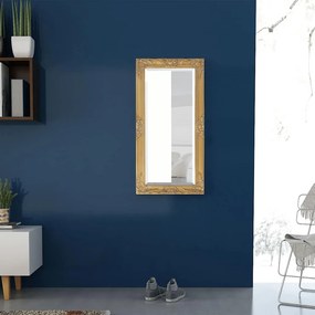 Nástěnné zrcadlo barokní styl 100 x 50 cm zlaté 243680