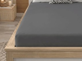 Prostěradlo z mikrovlákna MICROVELLE tmavě šedé 90x200 cm