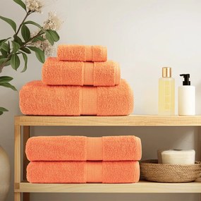 Prémiové osušky SOLUND 10 ks oranžové 100x150 cm 600 g/m² 137385