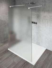 Gelco Vario - Sprchová stěna Walk-In do prostoru, 140 cm, Coated Glass, bílá/matné sklo GX1414GX2215