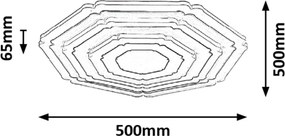 Rabalux Bílé stropní LED svítidlo Taneli 500mm 41W CCT s DO 3100