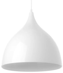 ACA DECOR Závěsné stropní svítidlo ROXANNE, bílá barva, průměr 35 cm