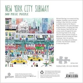 Galison Puzzle V newyorském metru 500 dílků / od 8 let