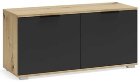 Botník Walker 100 cm, dub artisan / antracit