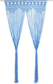 vidaXL Macramé závěs 140 x 240 cm bavlna [323995] Barva: Modrá