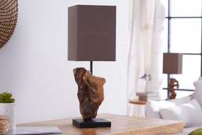 Invicta Interior Designová dřevěná stolní lampa - Eridani