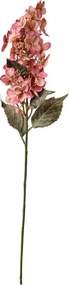Dekorace růžová umělá květina hortenzie - 10*8*71 cm
