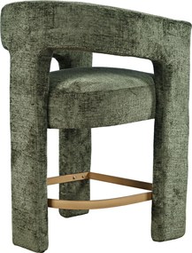 Designová barová židle Leith olivová