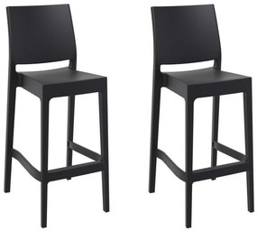 Bhm germany Barová židle Viola (SET 2 ks), černá