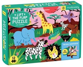 Puzzle puzzle - lift-the-flap -safari (12 ks)